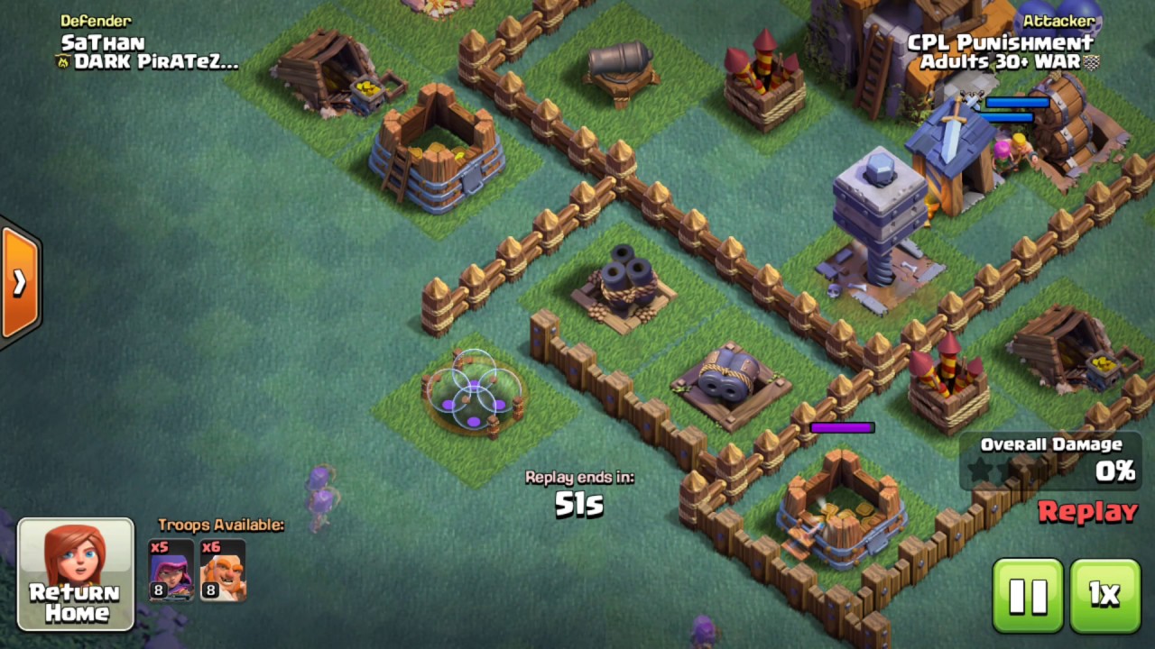 Clash of clans Builder base terrible ai/pathing . .. - YouTube