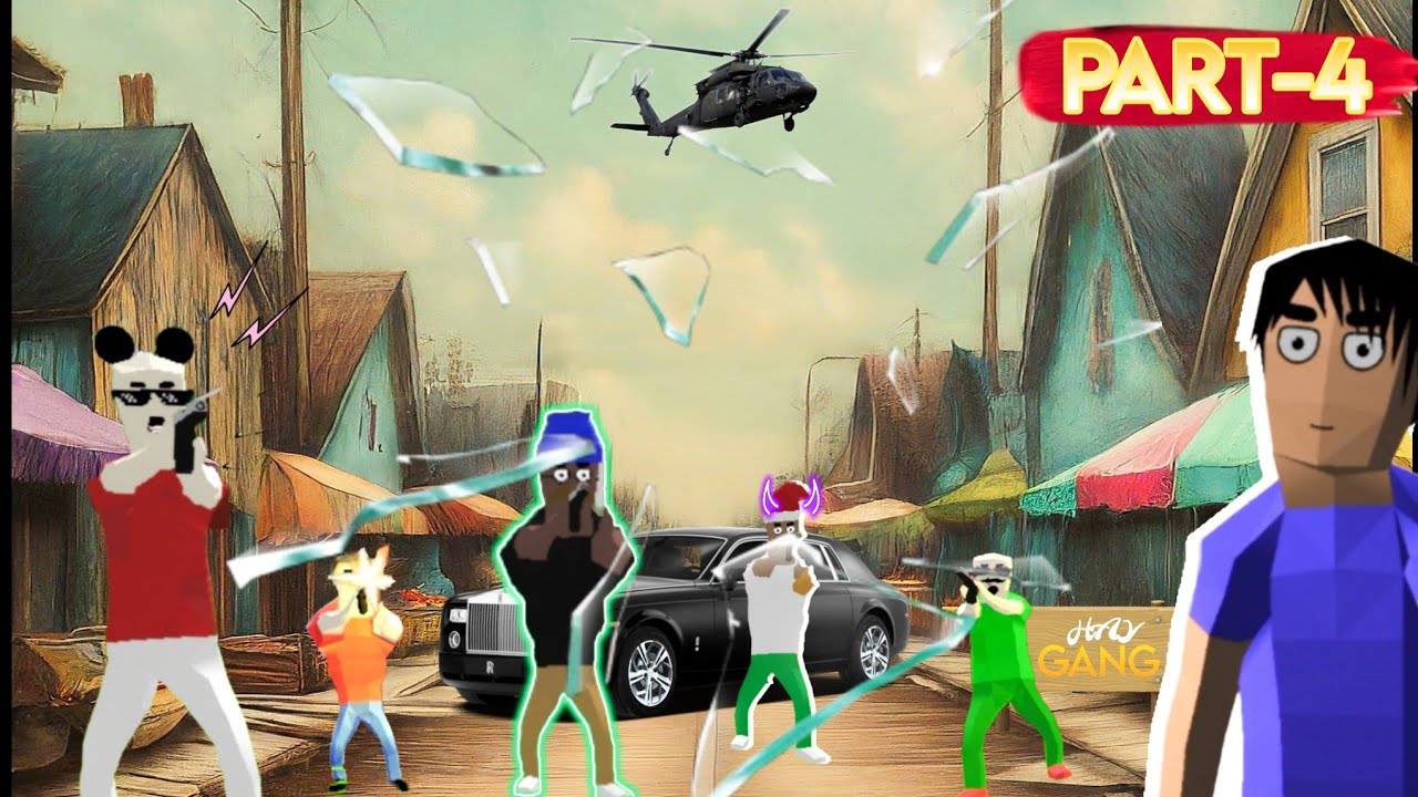 FIGHT WITH HAY GANG IN DUDE THEFT WARS #4 - YouTube