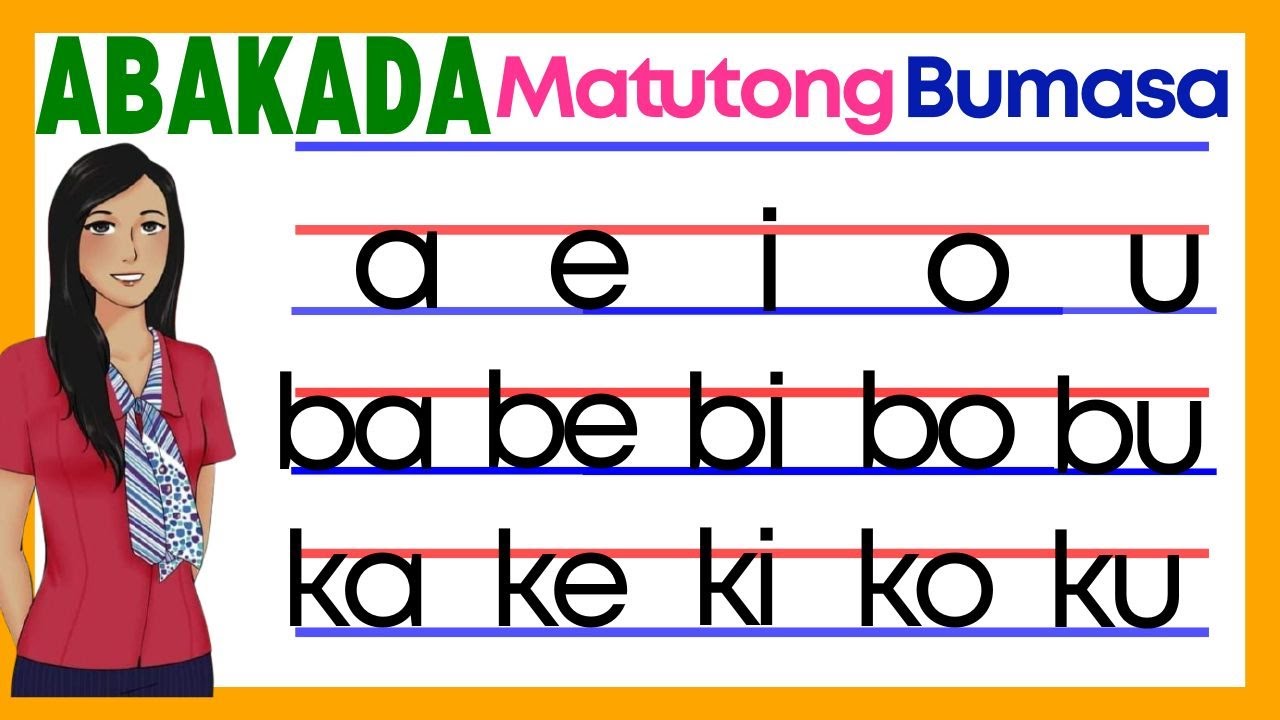 Abakada Aeiou Unang Pagbasa Tagalog Filipino Alpabeto Preschool Pre K