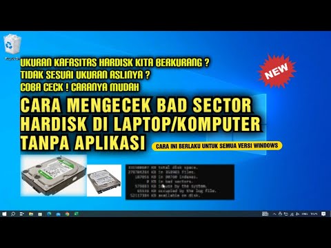cara cek bad sector hardisk tanpa aplikasi di windows terbaru ( Untuk ...
