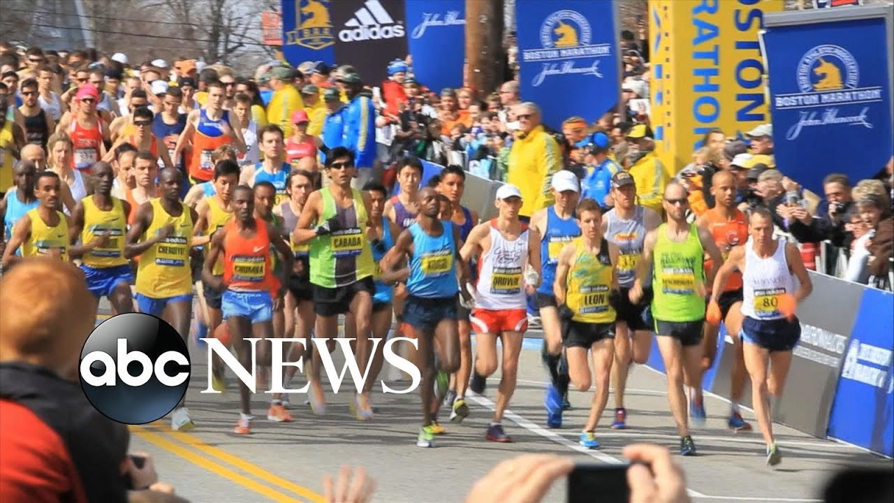 Boston Marathon 2016 Takes Place Under Heavy Security - YouTube