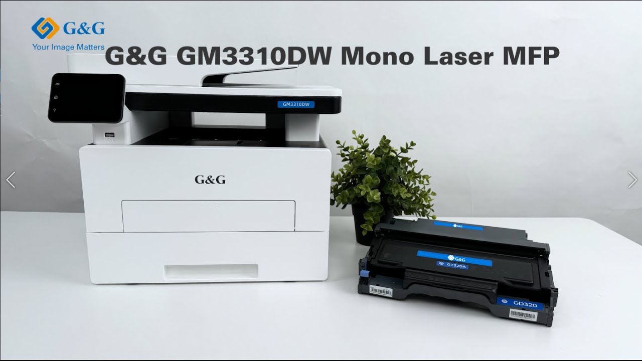 G&G GM3310DW Mono Multifunction Laser Printer - YouTube