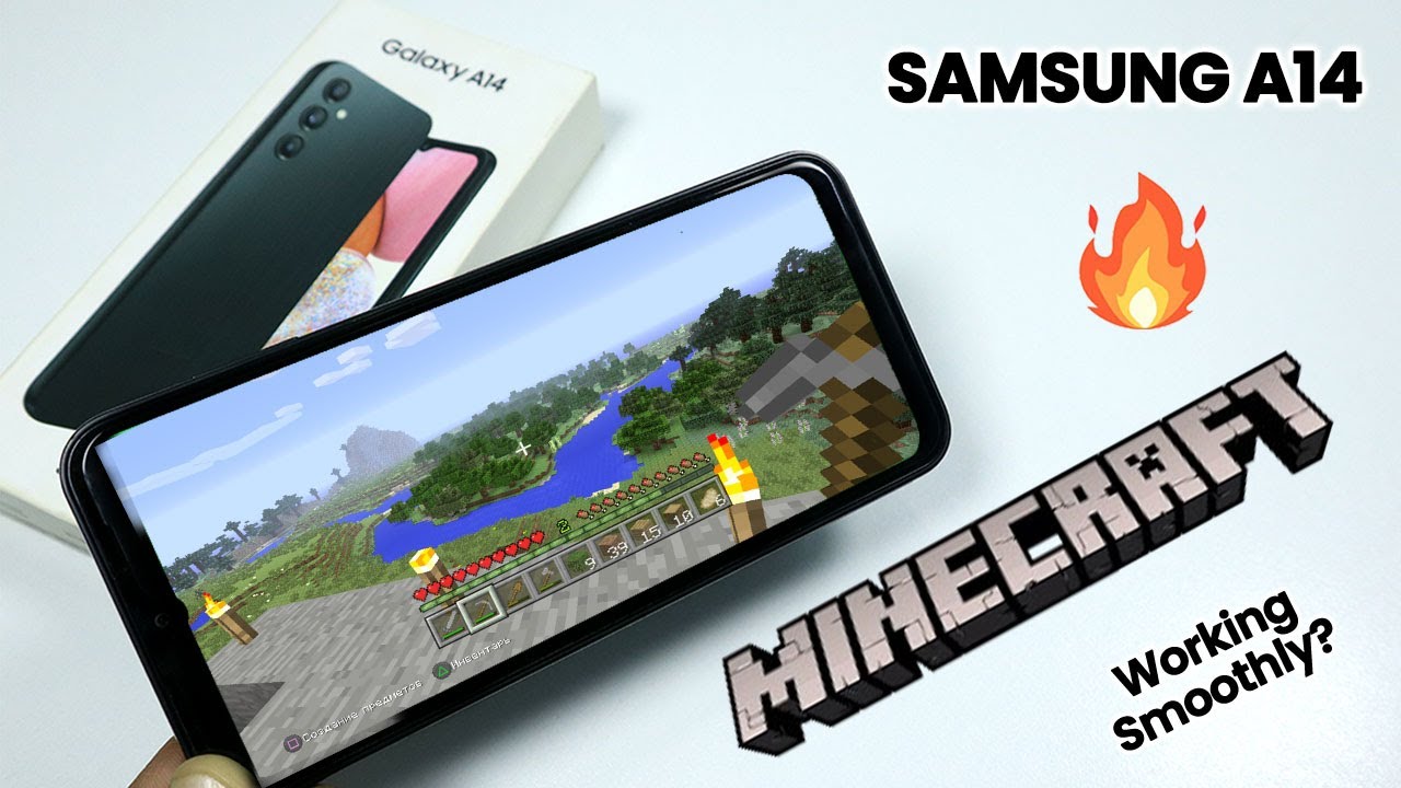 Samsung A14: Minecraft Gameplay on Best Settings [60FPS] - YouTube