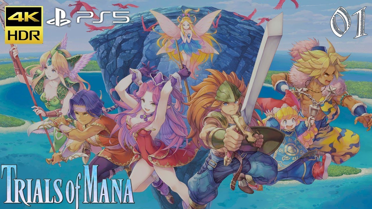 The First Hour of Trials of Mana REMAKE (2020) PS5 4K #1 Durans Quest ...