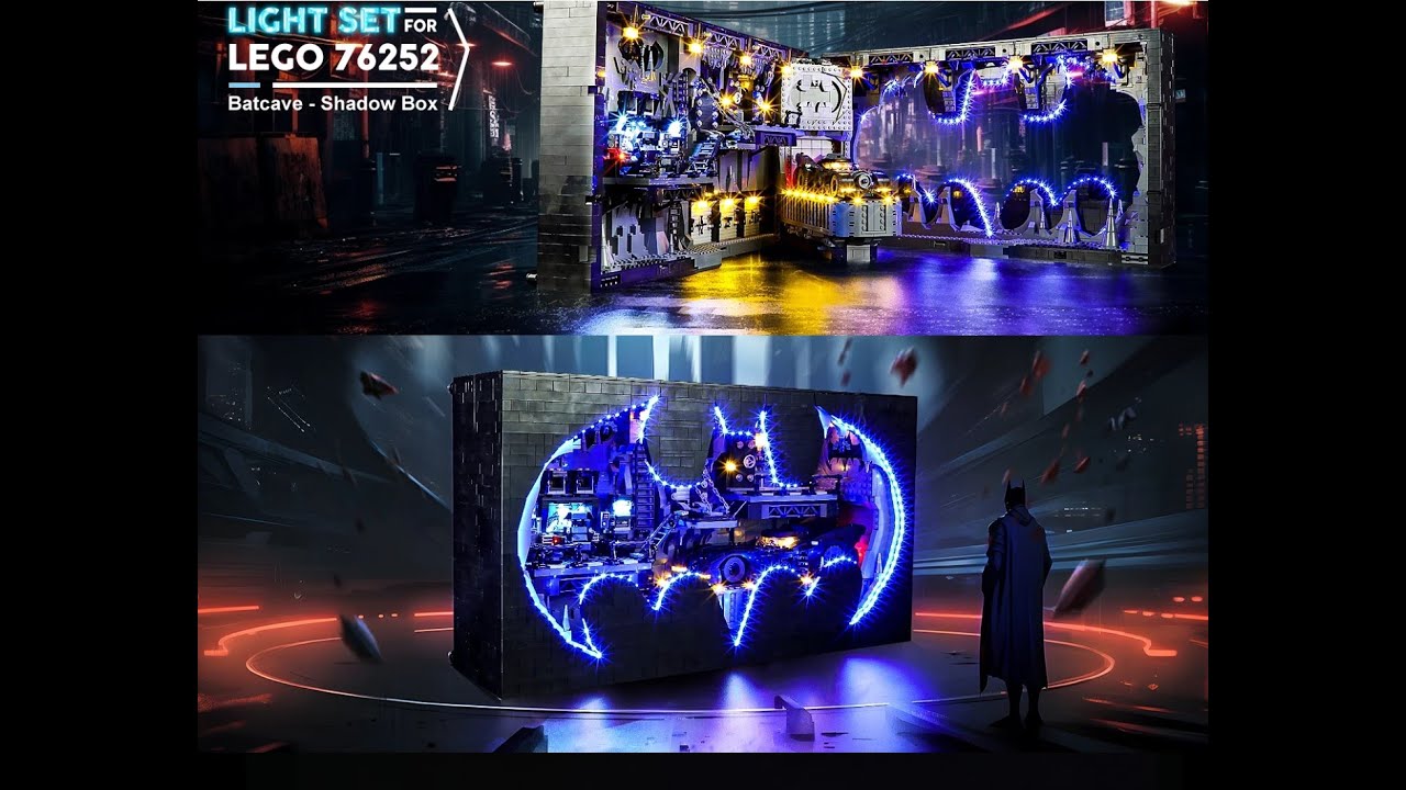 BRICKBUMS/YEABRICKS LED LIGHT SET FOR LEGO BATMAN 76252 SHADOW BOX ...