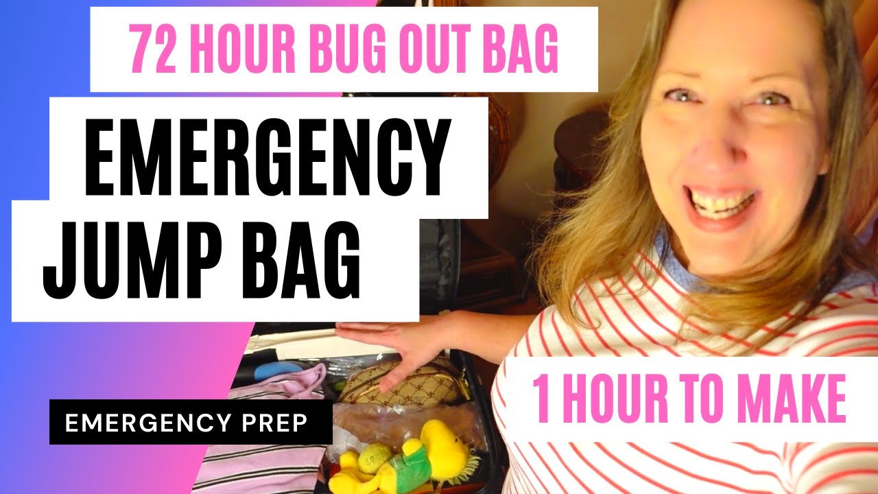 Emergency Jump Bag: Prep to Evacuate in Comfort, Personalized Bug Out ...
