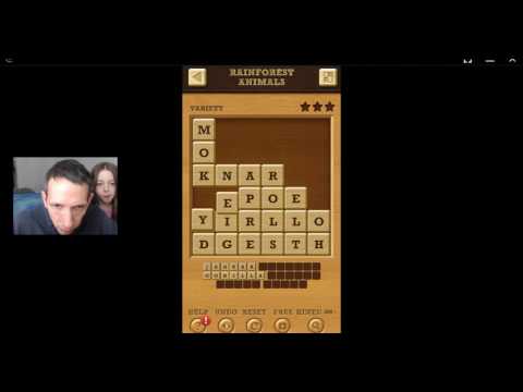 Words Crush, Variety, Animals level 5 (Rain Forest) solved