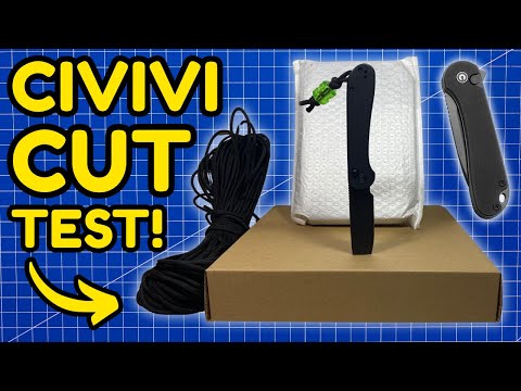 🔪 Civivi Elementum Button Lock Cutting Test & Review! #EDC