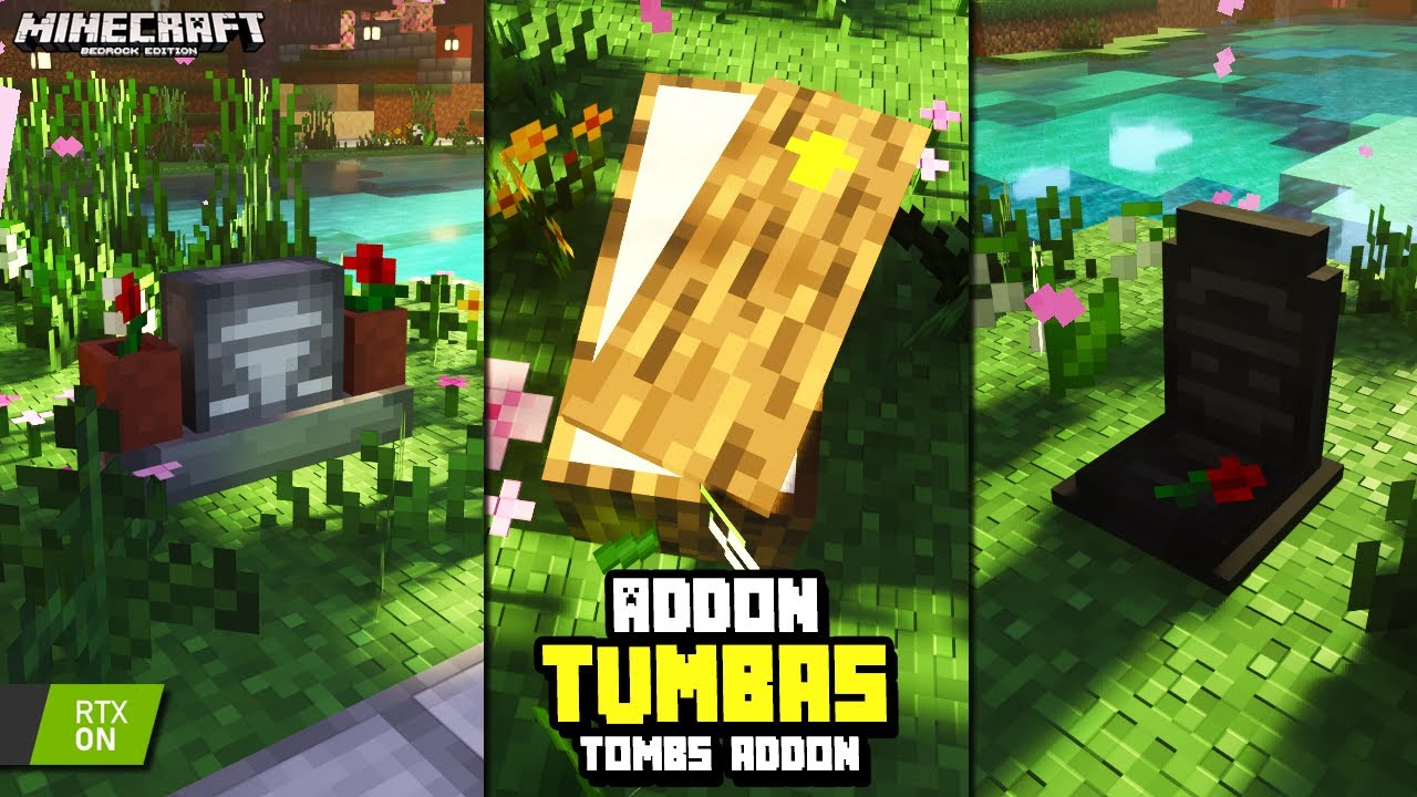 ADDON de TUMBAS para MINECRAFT PE 1.20 * Tombs Addon * MODS para ...
