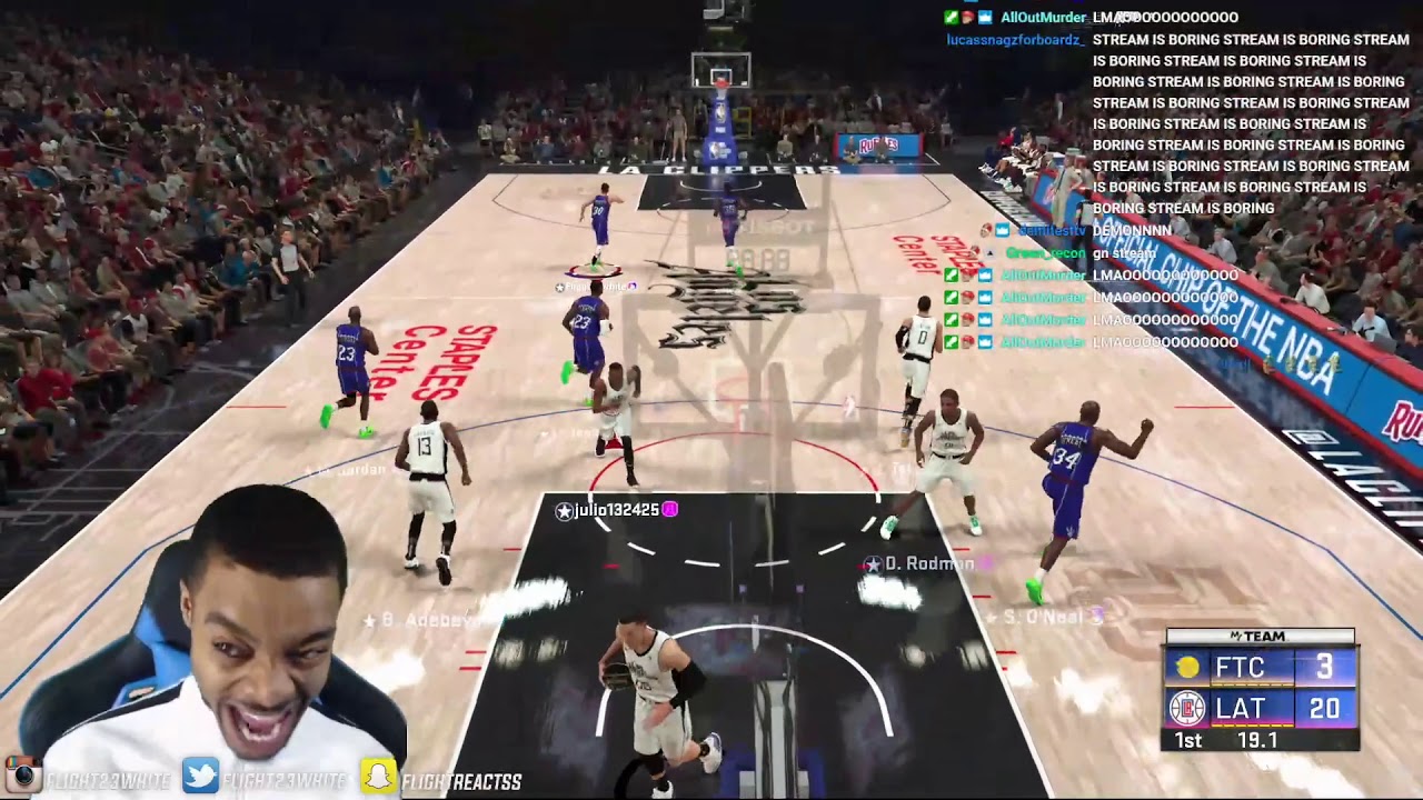 FlightReacts Demon Summon Scared Away His Opponent NBA 2K20! - YouTube