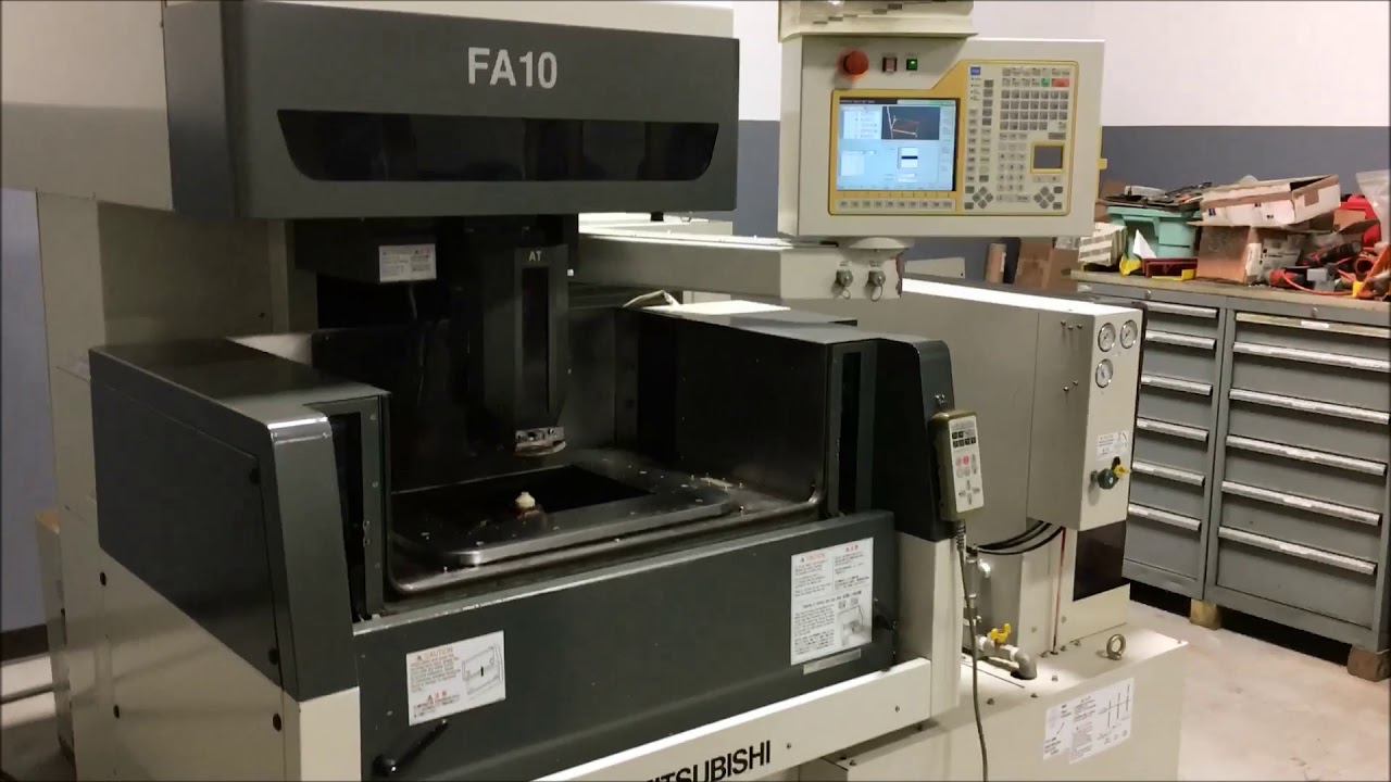 2001 MITSUBISHI FA-10, WIRE EDM Ref # 7793958 - YouTube