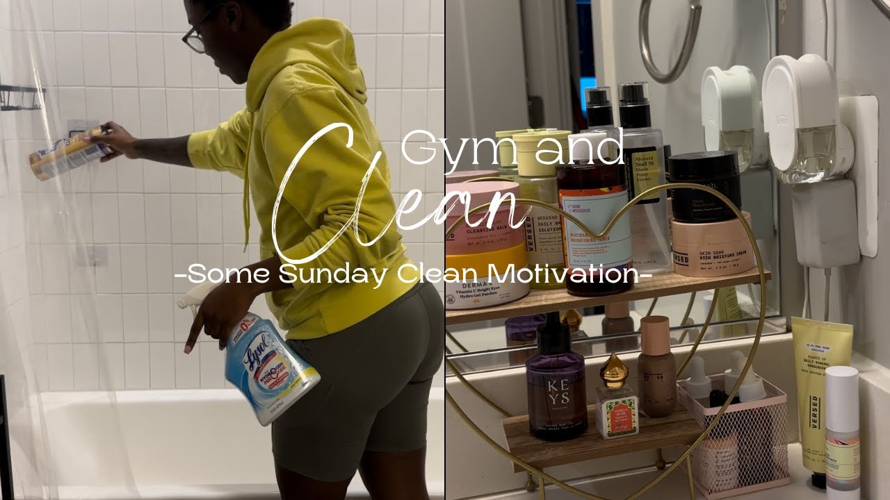 Morning Gym Time with some Sunday Cleaning Motivation | Happy Sunday ...
