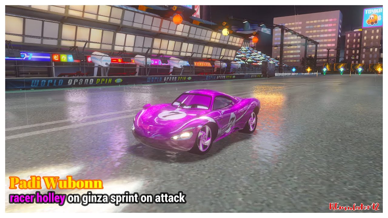 Cars 2 The Video Game | Racer Holley - Attack Mode | Ginza Sprint - YouTube