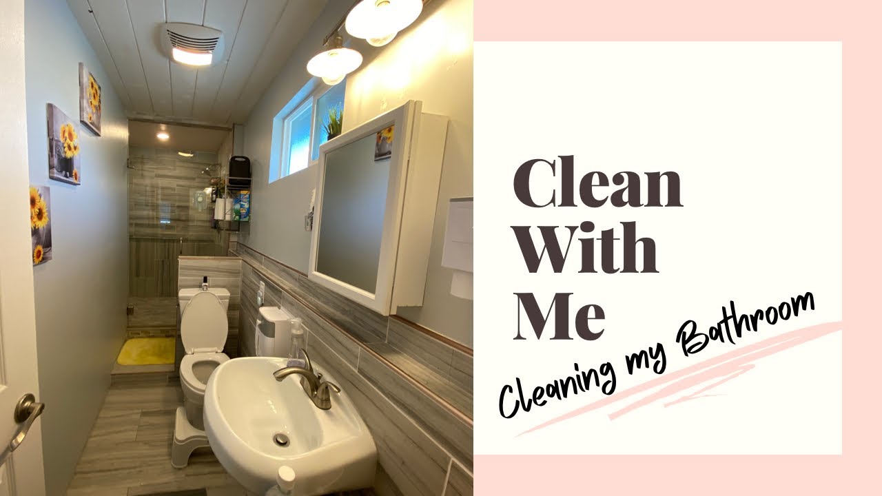 Clean My Bathroom With Me - YouTube