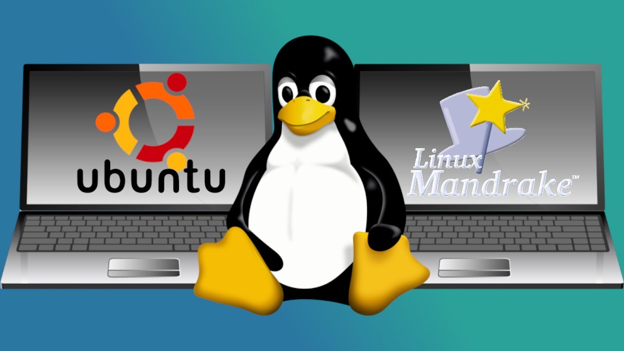 Mandrake 9.1 et Ubuntu 6.06 (avec historique résumé de LINUX) - YouTube