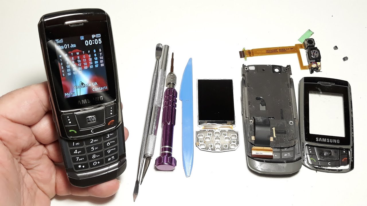 Restoration old Samsung D900i | Rebuild broken phone | Restore old ...