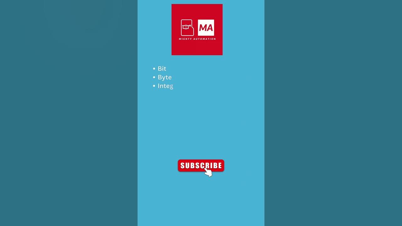 Siemens PLC Data Types - YouTube