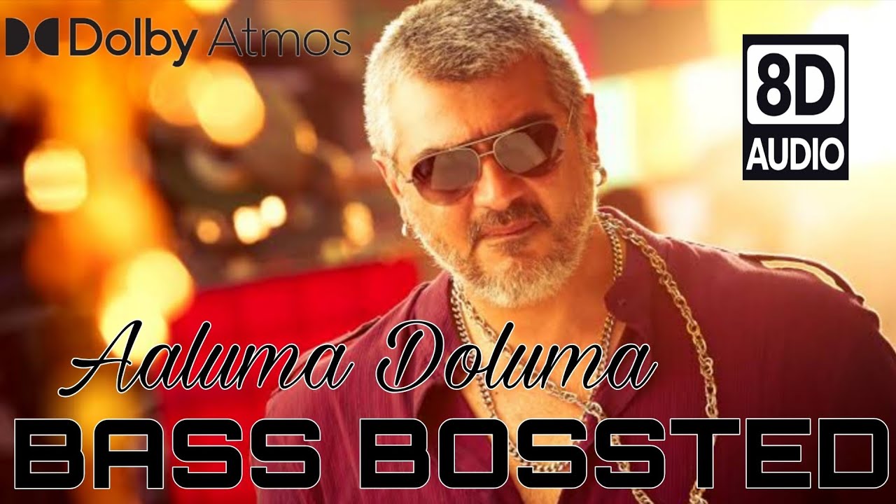Aaluma Doluma - Vedhalam I bassbossted 🔊|8d audio 🎧 - YouTube