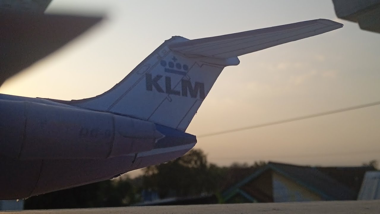DIY papercraft dc-9 klm #aviation #boeingaircraft #dc9 # ...