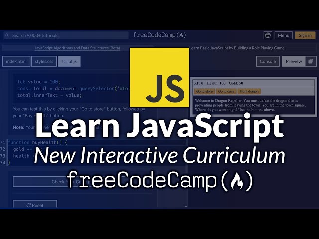 Learn JavaScript Interactively in NEW freeCodeCamp.org Curriculum
