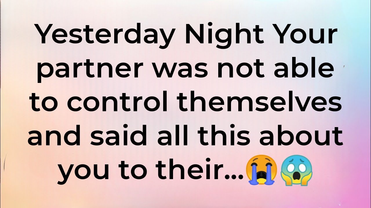 Your Partner Was Not Able To Control Themselves And Said..😭😱 - YouTube