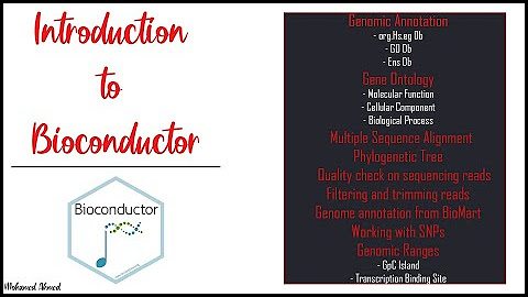 R Programming | Part 6 | Introduction To Bioconductor | Bioinformatics - YouTube