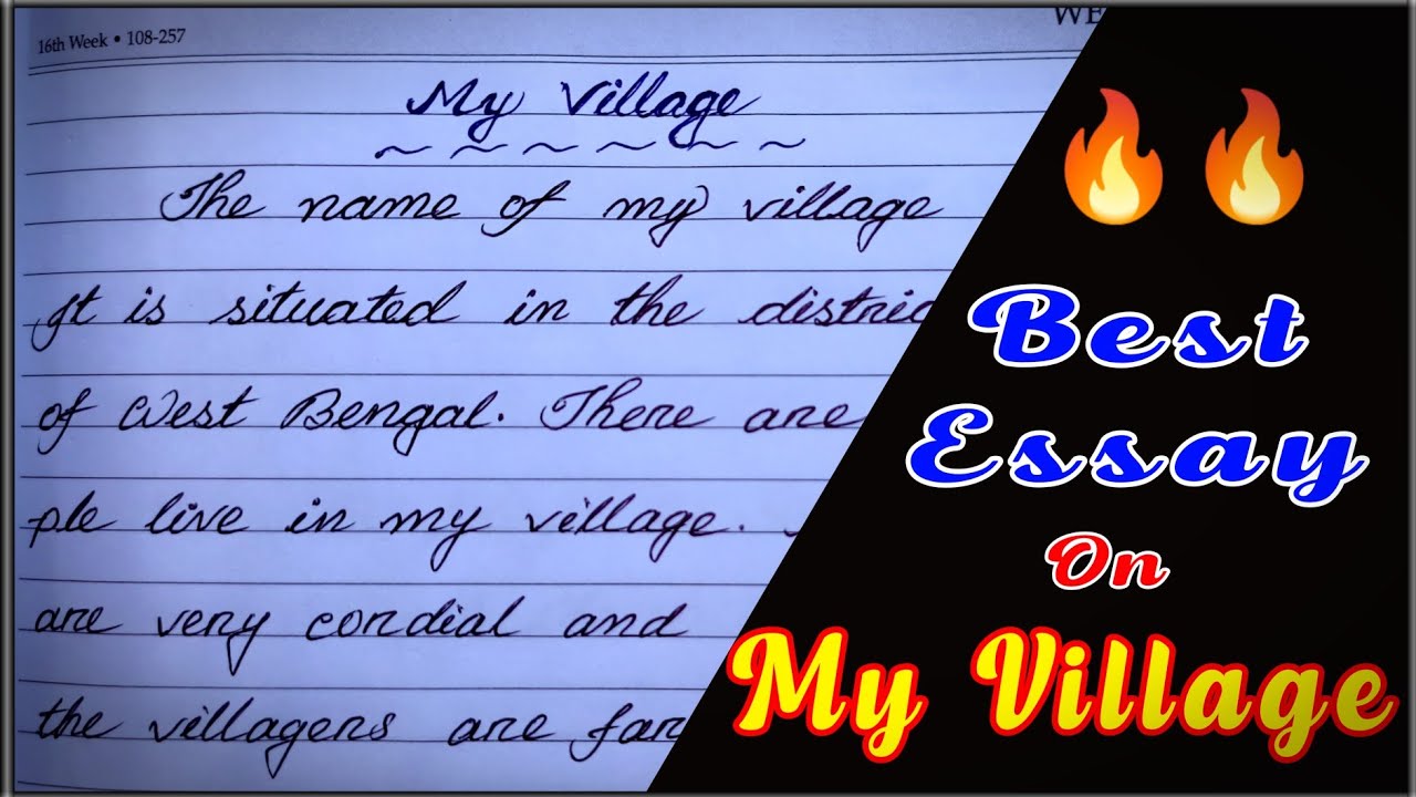 My Village Essay//Our Village Essay//My Village Paragraph - YouTube