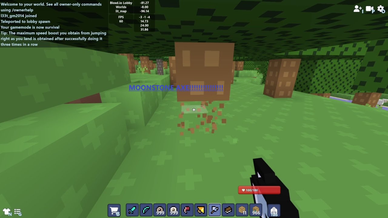 BLOXD.IO NEW MOONSTONE AXE!!!!!!!!!!!!!!!!!!!!!!!!!!!!!!!! - YouTube