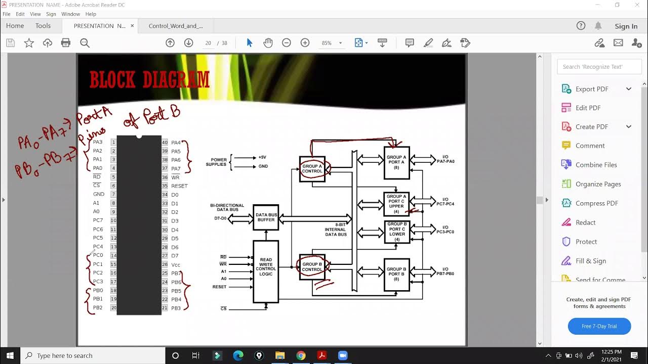 CSE3109 Lecture 18 (8255 PPI, Structure of 8255 PPI, Operational Modes of 8255 PPI - BSR Mode ...