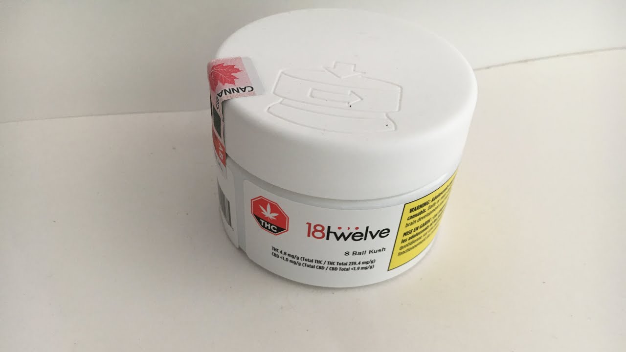 Weed Unboxing - 8 Ball Kush by 18Twelve - YouTube