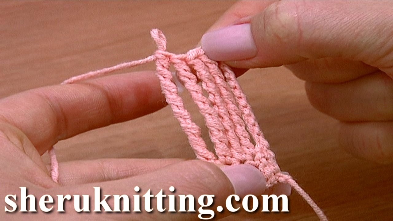 Septuple Treble Crochet Stitch - YouTube