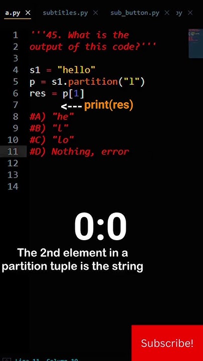Python Test 83 - YouTube