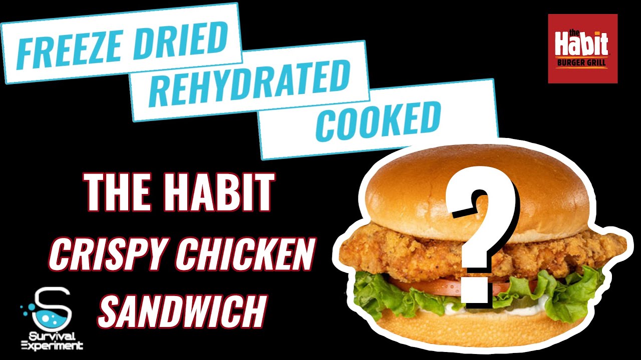 The Habit Crispy Chicken Sandwich - Freeze Dried, Rehydrated, and ...