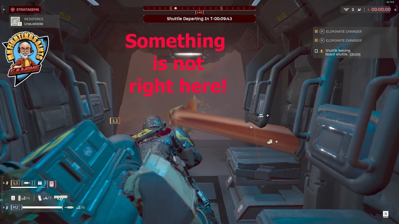 61 Year Old's HellDivers 2 Hilarious Extraction Glitch - YouTube