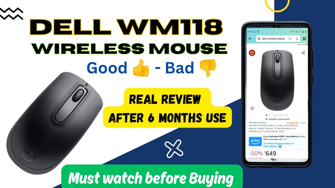 DELL WM118 Wireless Mouse Review || Review after 6 months use || Real ...