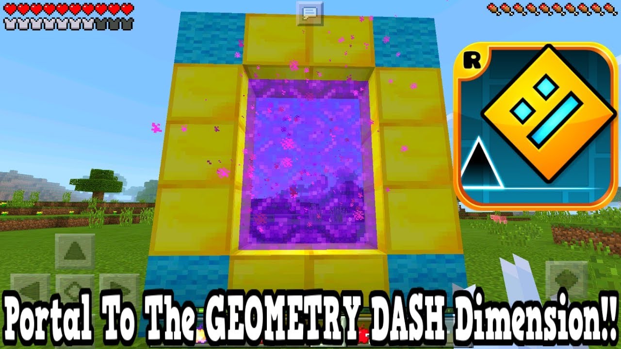 Minecraft Pe - Portal To The Geometry Dash Dimension - Mcpe Portal To ...
