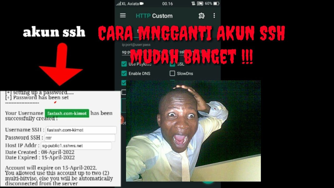 cara memasang akun ssh#config - YouTube