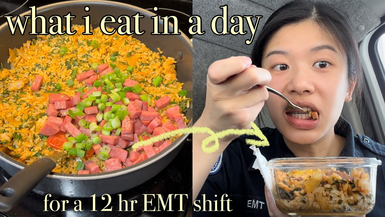 what i eat in a day as an EMT | life on the ambulance - YouTube
