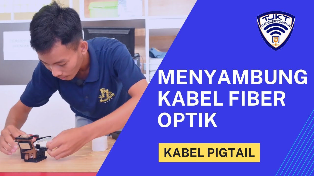 Praktik Menyambung Kabel Fiber Optik | Kabel Pigtail - YouTube