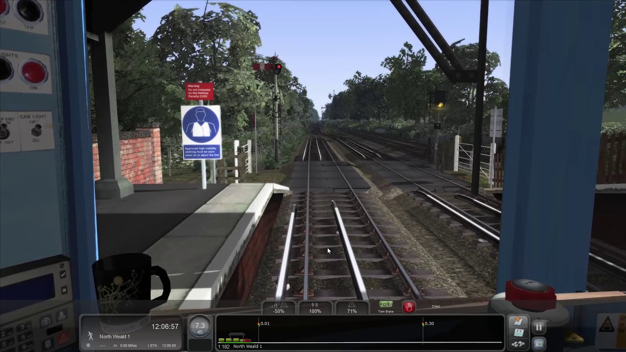 Train simulator Epping Ongar D stock - YouTube