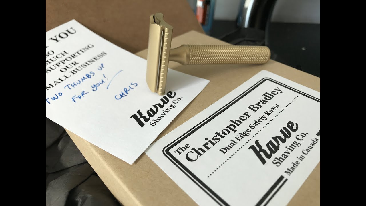 Karve Shaving Co "Christopher Bradley" Razor Review!!!!! - YouTube