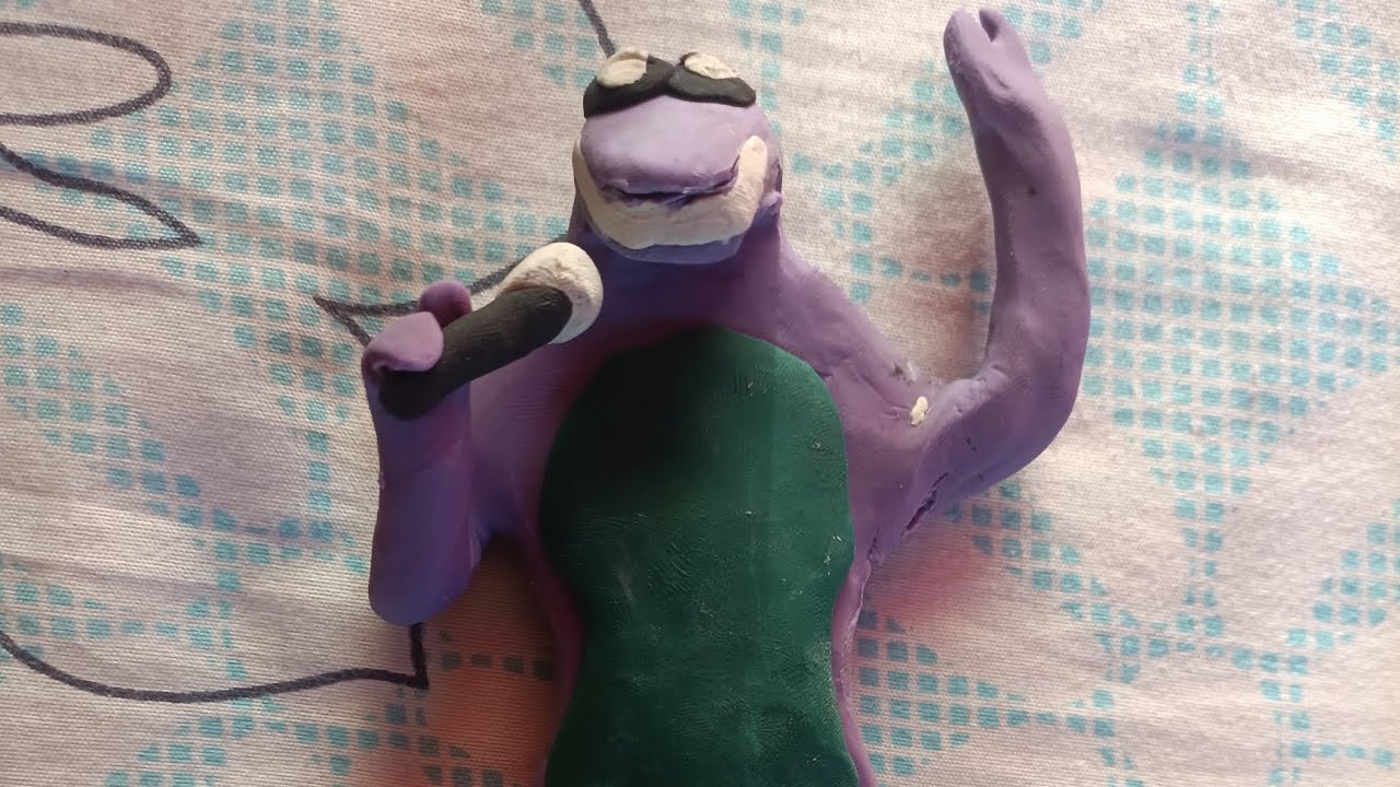 COMO HACER UN BARNEY DE PLASTILINA , A MANO - YouTube