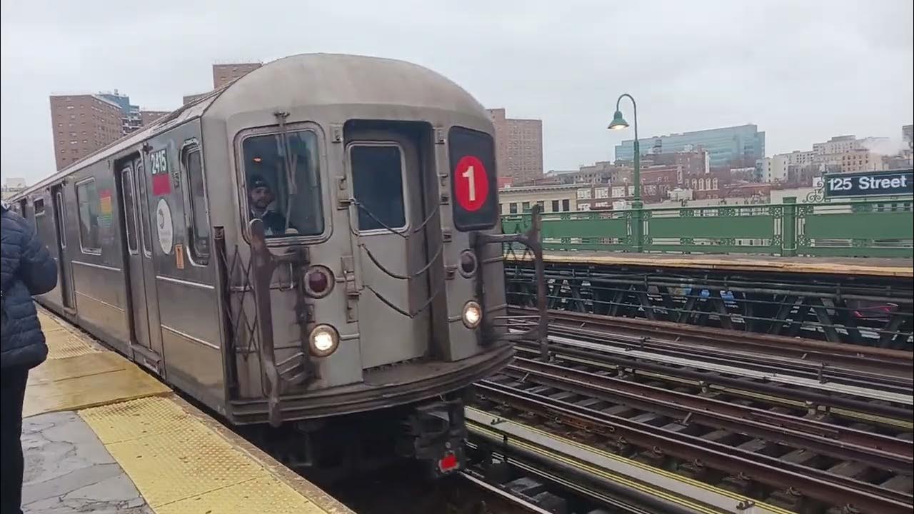 R62A 1 Train Approaching 125th St with Horn - YouTube