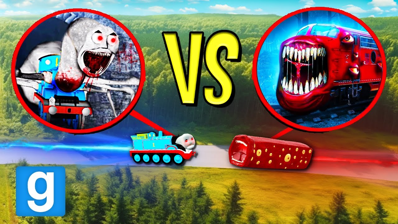 DRONE CATCHES TRAIN EATER VS THOMAS TRAIN IN GMOD!! (Garry’s Mod ...