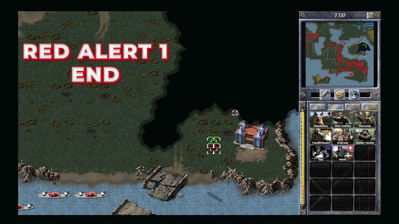 Red Alert 1 (Soviet Campaign) #end : Chiếm thành công bờ biển nước Anh ...