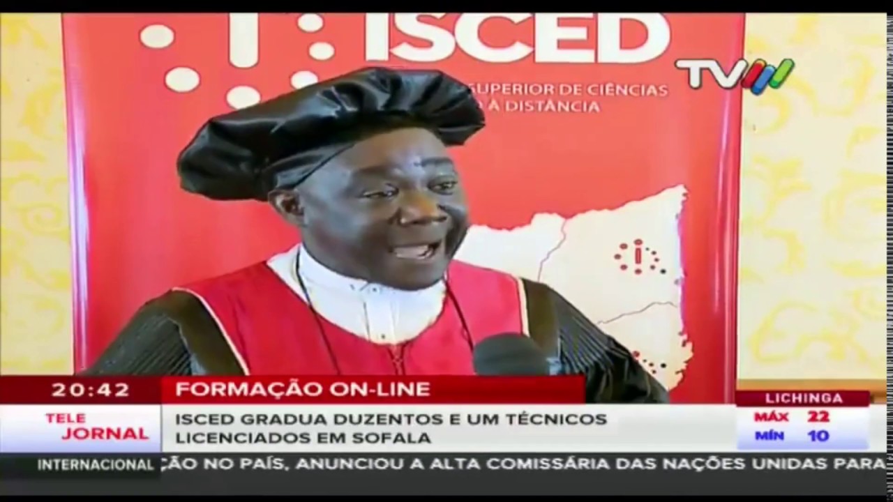 Notícia da 1a Graduação do ISCED na TVM - YouTube