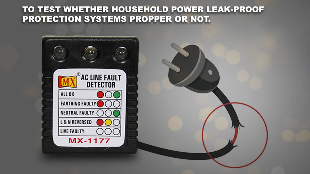 MX AC Electrical Line Fault Detector: Ensure Your Home's Electrical ...