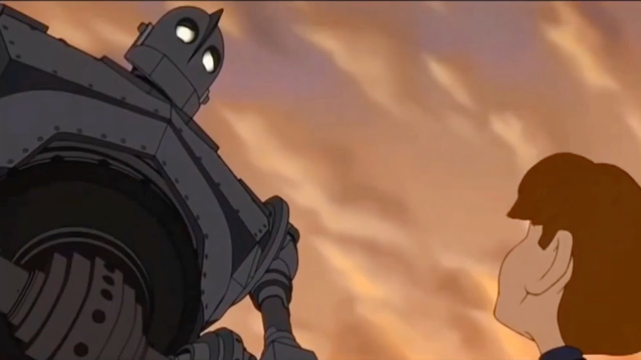 The Iron Giant - final scene...but even sadder - YouTube