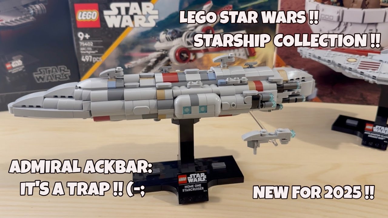 LEGO Star Wars 75405 Midi Scale Home One Stracruiser! Early Review ...