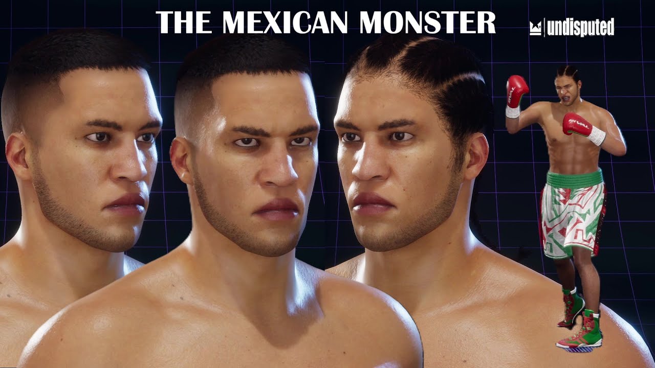 UNDISPUTED BOXING - THE MEXICAN MONSTER - DAVID BENAVIDEZ FACE CREATION ...